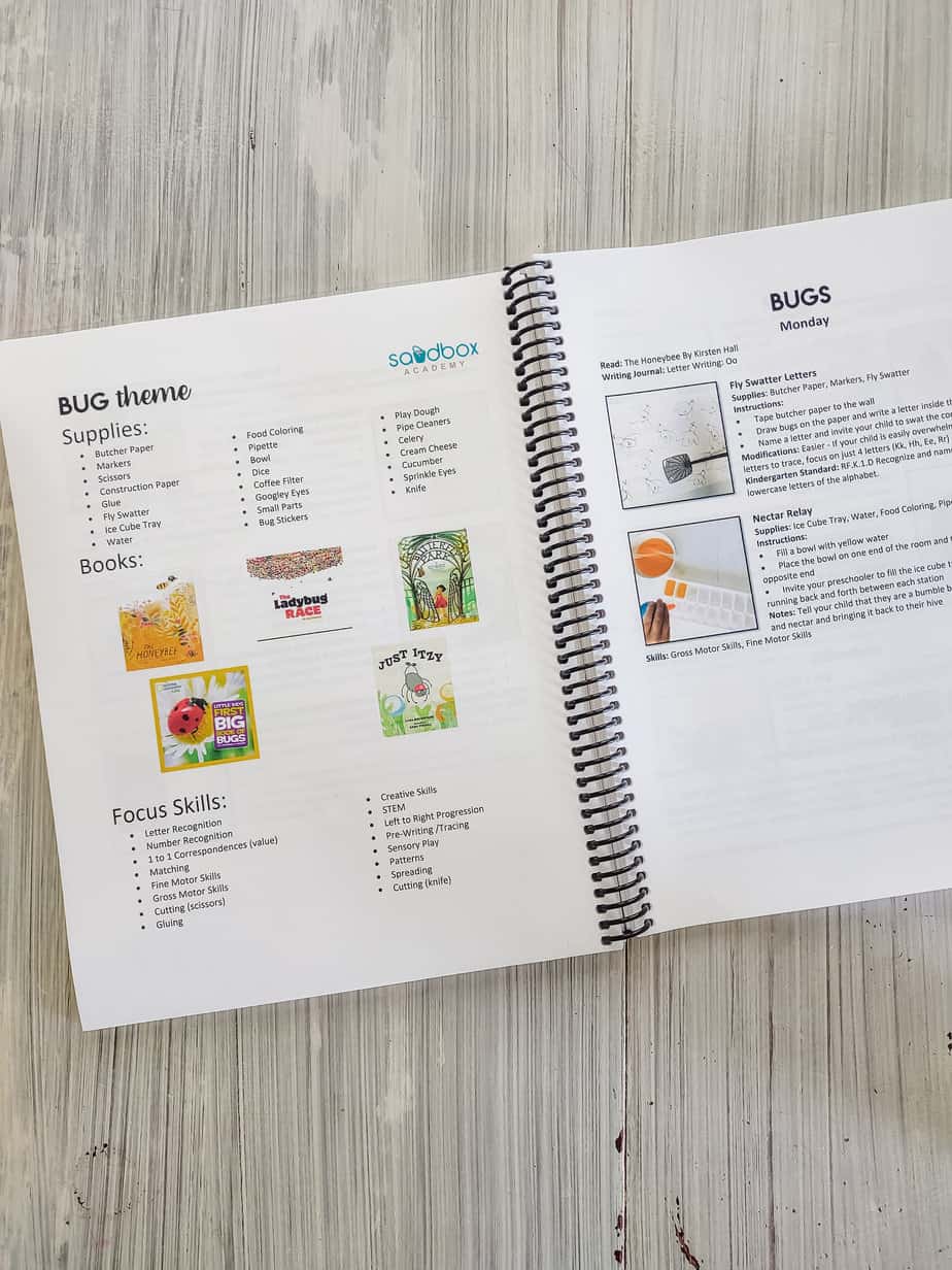 Spring Theme Preschool Curriculum Guide - Because I Said So, Baby