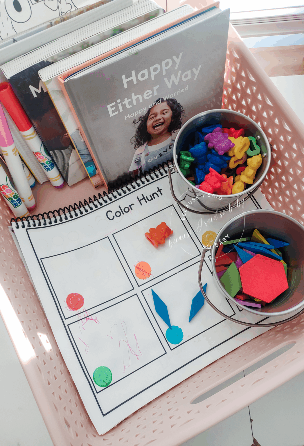 Our Screen-Free Morning Basket Routine - Because I Said So, Baby